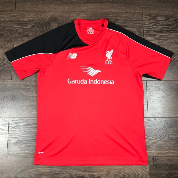 New Balance | Shirts | New Balance Liverpool Football Club Mens Red ...